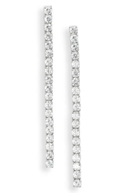 SHYMI Cubic Zirconia Drop Earrings - Silver