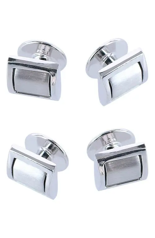 Trafalgar The Plaza Square Cuff Link & Stud Set