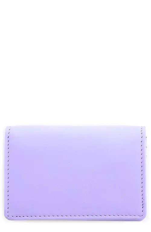 ROYCE NEW YORK Leather Card Case - Lavender