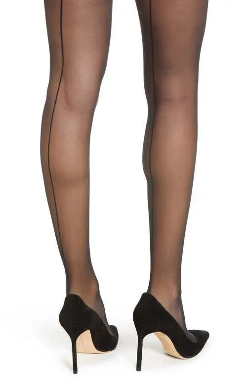Wolford Back Seam Tights - Black