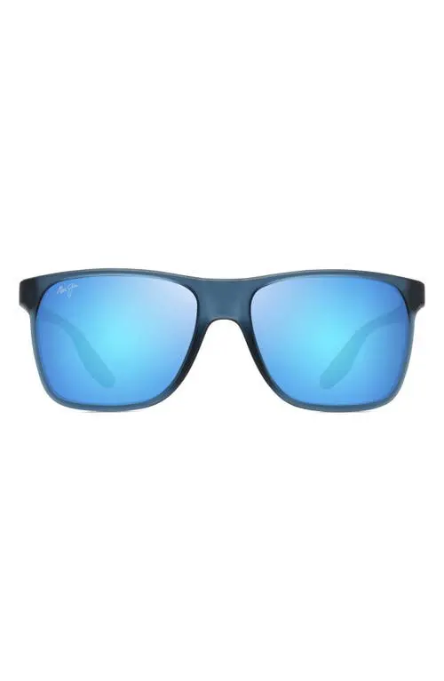 Maui Jim Rectangular Sunglasses - Matte Navy