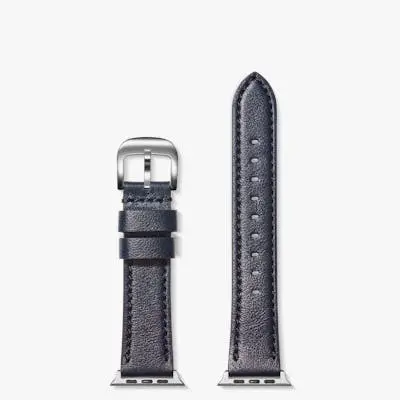 Shinola 38mm Apple Watch Leather Strap - Navy