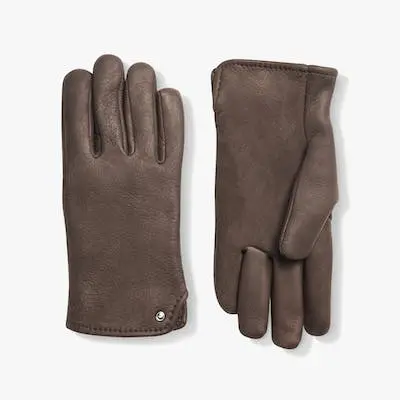 Shinola Geier Deerskin Gloves Brown Editorialist