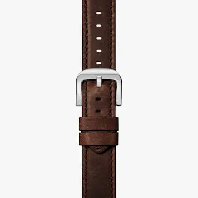 Shinola 24mm Leather Watch Strap - Cattail