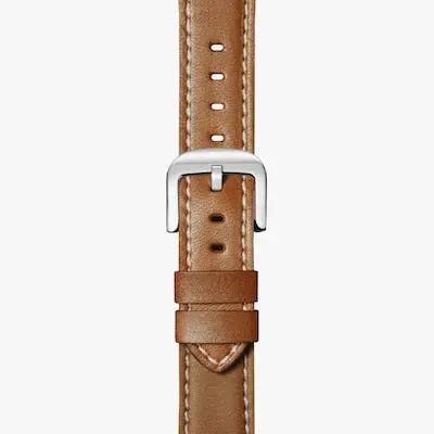 Shinola 24mm Leather Watch Strap - Tan