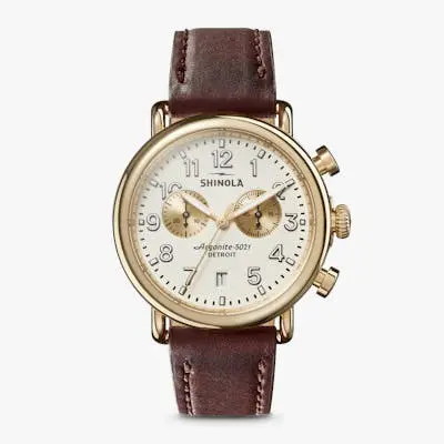 Shinola The Runwell 41mm Chronograph Watch - Cream