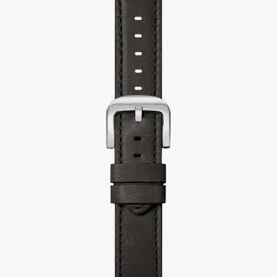 Shinola Leather 22mm Quick Release Watch Strap - Black