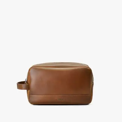 Shinola Zip Travel Kit Navigator Leather - Brown