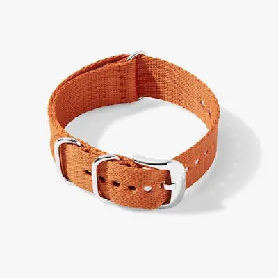 Shinola 22mm G10 Nylon Watch Strap - Orange