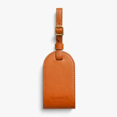 Shinola Engravable Luggage Id Tag - Bold Orange