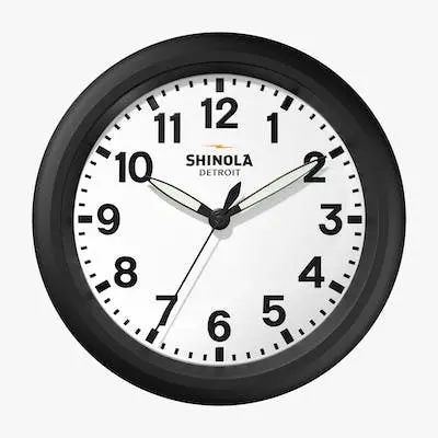 Shinola Runwell Wall Clock - White