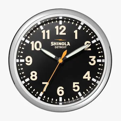 Shinola Runwell Wall Clock - Black