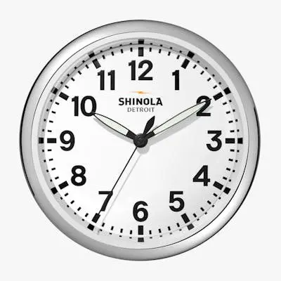 Shinola Runwell Wall Clock - White
