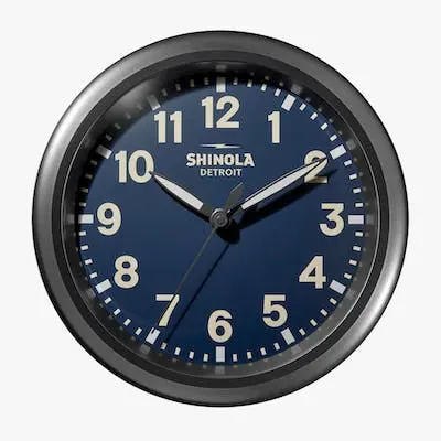 Shinola Runwell Wall Clock - Blue