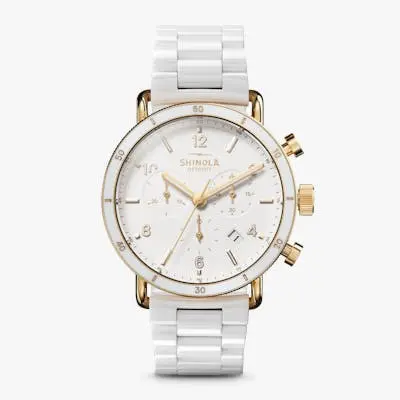 Shinola The Canfield Sport 40mm Watch - White