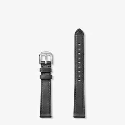 Shinola 14mm Leather Watch Strap - Black