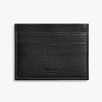 Shinola Wallet Five Pocket Card Case Leather - Black