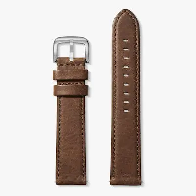 Shinola 22mm Extra Long Quick Release Watch Strap - Tan