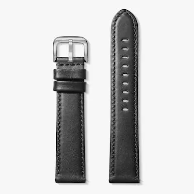 Shinola 22mm Leather Watch Strap - Black