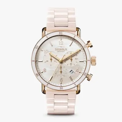 Shinola 40mm Canfield Sport Watch - White