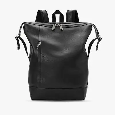 Shinola Canfield Natural Grain Leather Backpack - Black