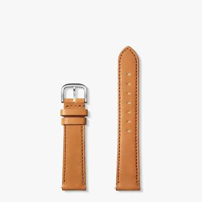 Shinola 18mm Leather Watch Strap - Bourbon