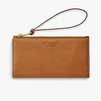 Shinola Leather Wristlet - Tan