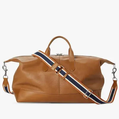 Shinola Canfield Classic Holdall Duffel Bag - Tan