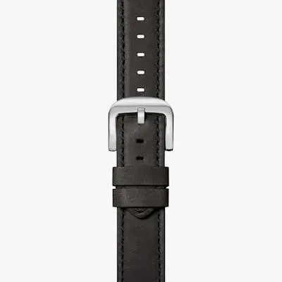 Shinola Leather Watch Strap 20mm - Black