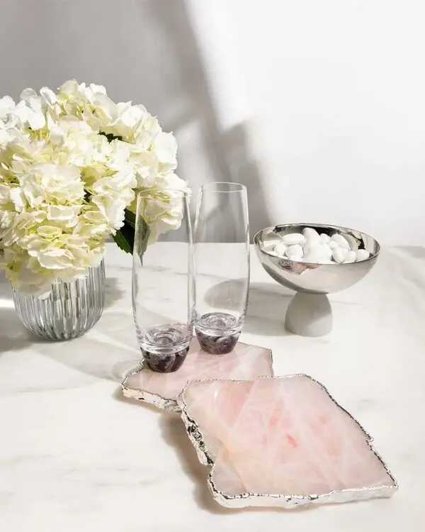 ANNA NEW YORK Quartz Coasters, Set Of 2