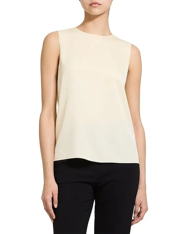 Theory Silk Sleeveless Tank - Sunbeam