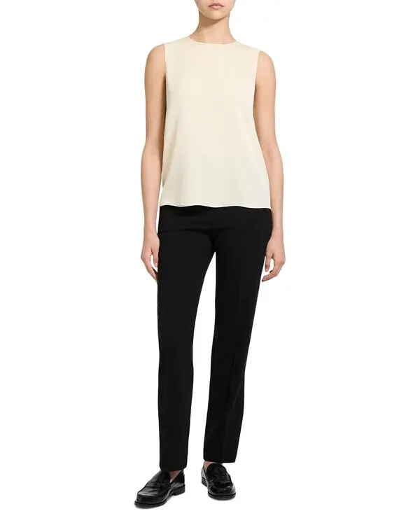 Theory Silk Sleeveless Tank - Sunbeam