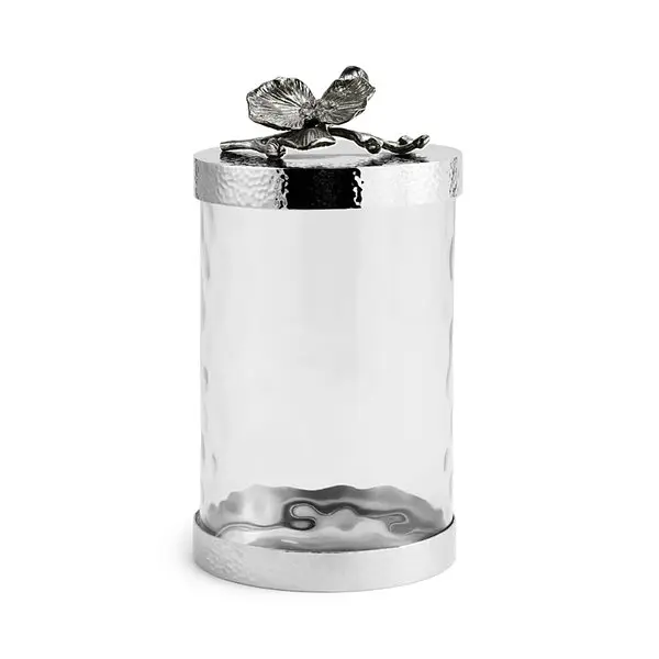 Michael Aram Black Orchid Canister, Medium - Nickel Plate