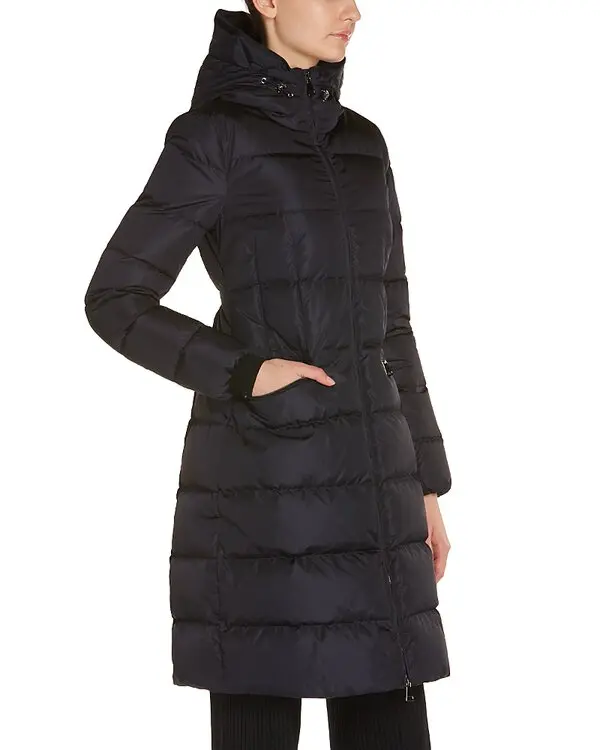 Moncler Avocette Long Down Coat - Black