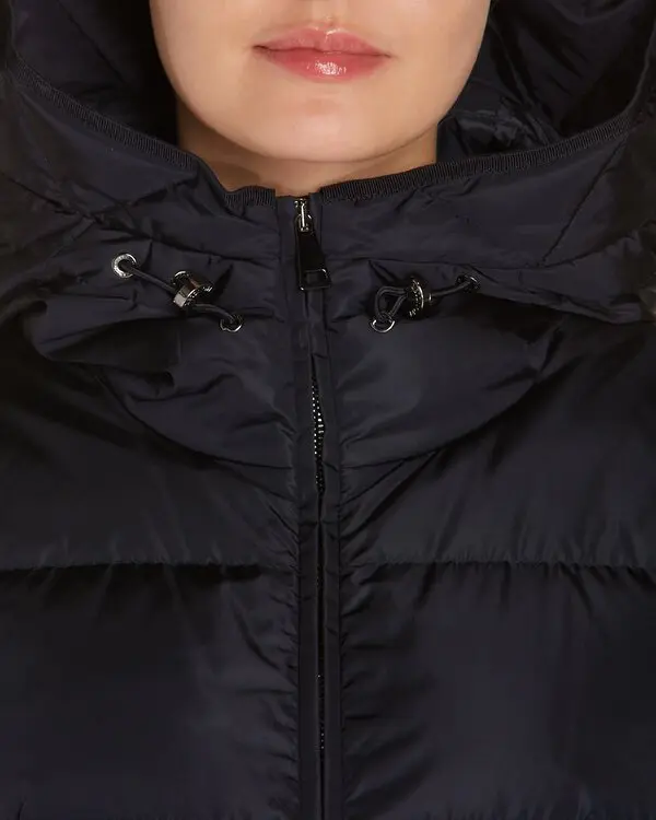 Moncler Avocette Long Down Coat - Black