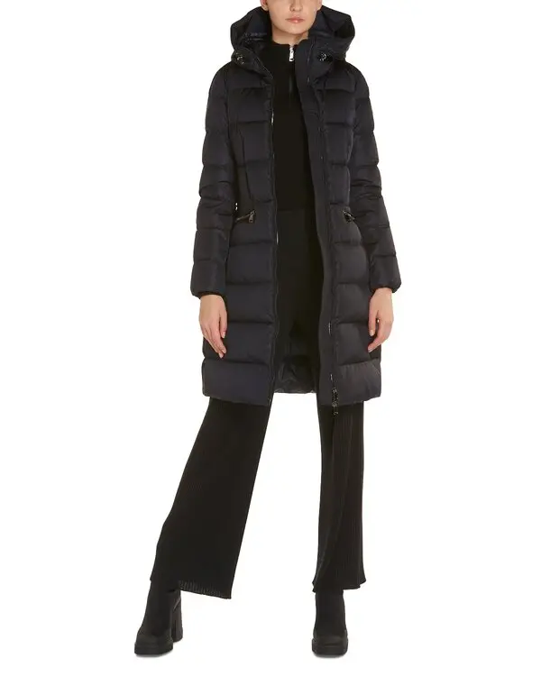 Moncler Avocette Long Down Coat - Black