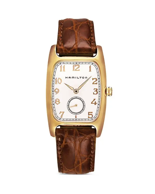 Hamilton Boulton Watch, 27mm - White/brown