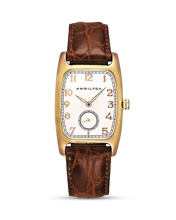 Hamilton Boulton Watch, 27mm - White/brown