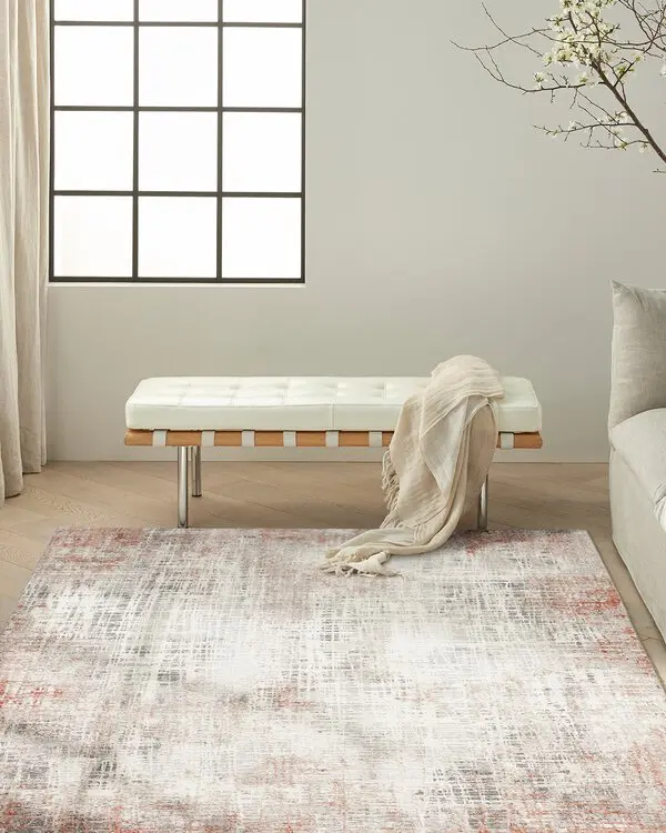 Calvin Klein Ck022 Infinity Ifn01 Area Rug, 9' X 12 - Rust Multi