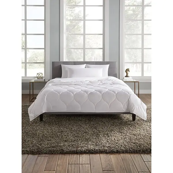 SFERRA Buxton Queen Duvet Comforter, Medium Weight - White