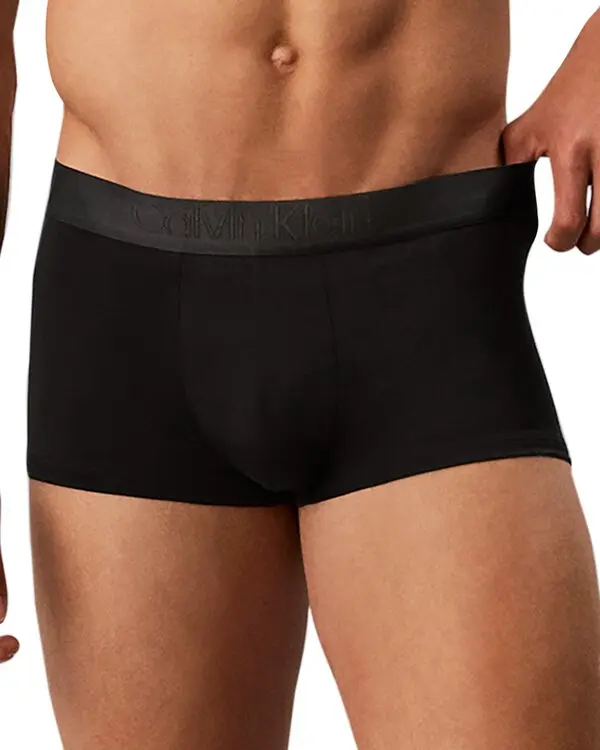 Calvin Klein Stretch Low Rise Trunks, Pack Of 3 - Black/black