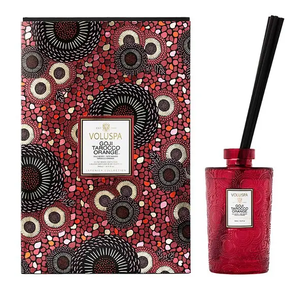 Voluspa Goji Tarrocco Orange Luxe Reed Diffuser - Red