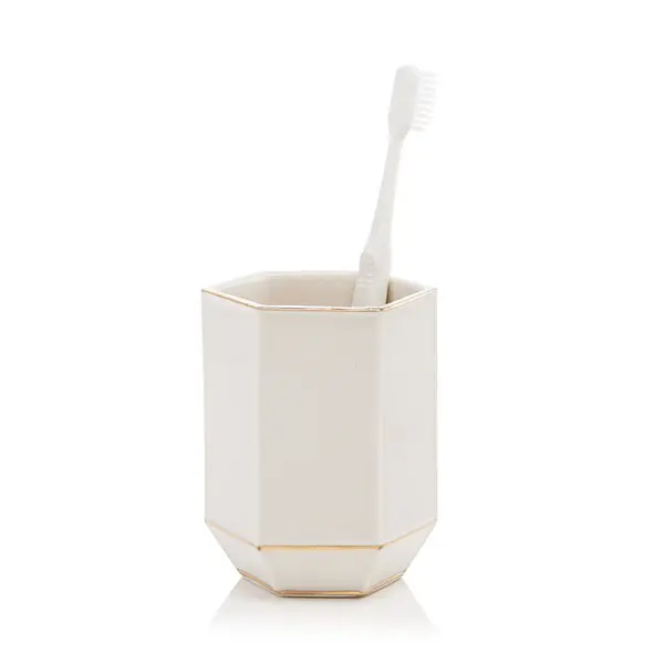 KASSATEX St. Honore Tumbler - White / Gold