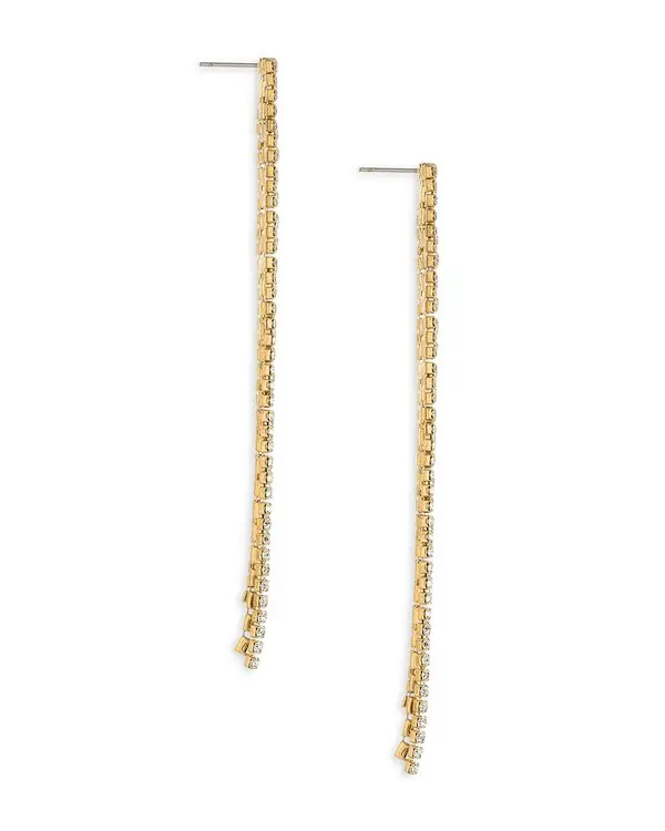 Ettika Cubic Zirconia Linear Drop Earrings