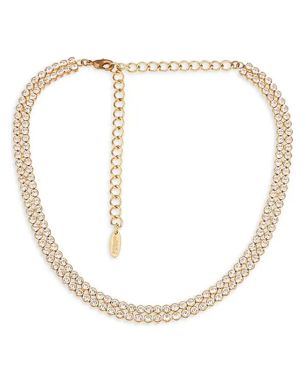 Ettika Crystal Choker Necklace - Gold