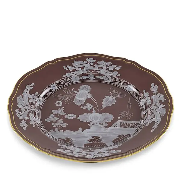 GINORI 1735 Oriente Italiano Flat Dinner Plate - Brown