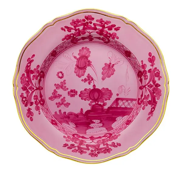 GINORI 1735 Oriente Italiano Flat Dinner Plate - Pink