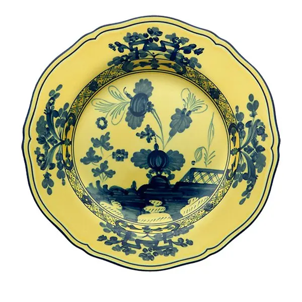 GINORI 1735 Oriente Italiano Flat Dinner Plate - Yellow