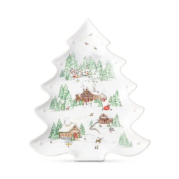 JULISKA Berry & Thread North Pole Tree Platter