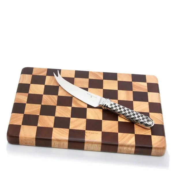 MACKENZIE-CHILDS Check 2-piece Cheese Board Set